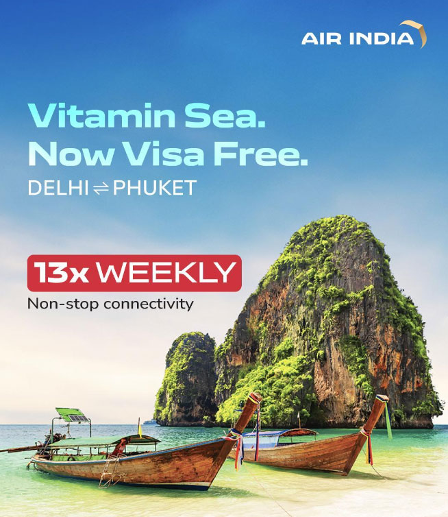 Air India boosts Phuket flights - TTR Weekly