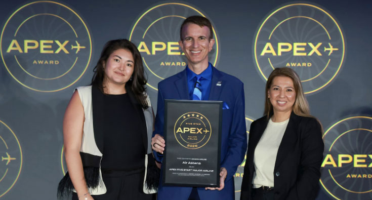 Air Astana achieves APEX five stars - TTR Weekly